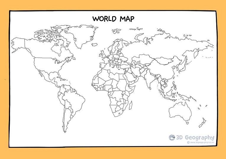 39 blank world map worksheet